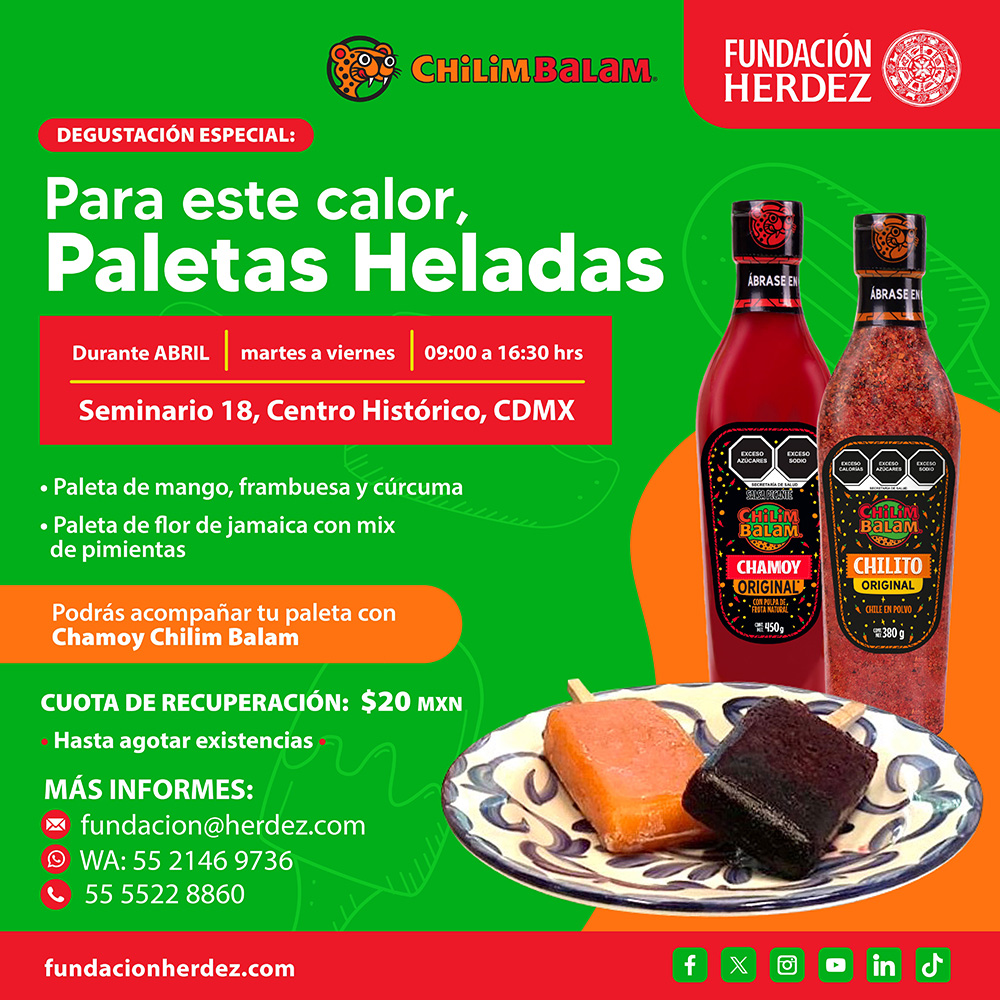 Paletas heladas con chamoy y chilito de Chilim Balam – Fundación Herdez